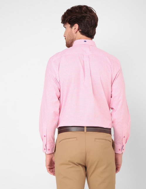 Camisa casual Ferrioni de algodón manga larga para hombre 2