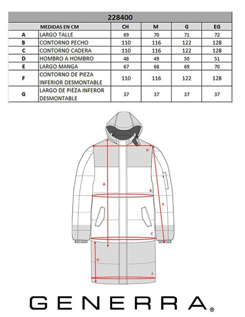 Chamarra Generra capitonada para hombre 5
