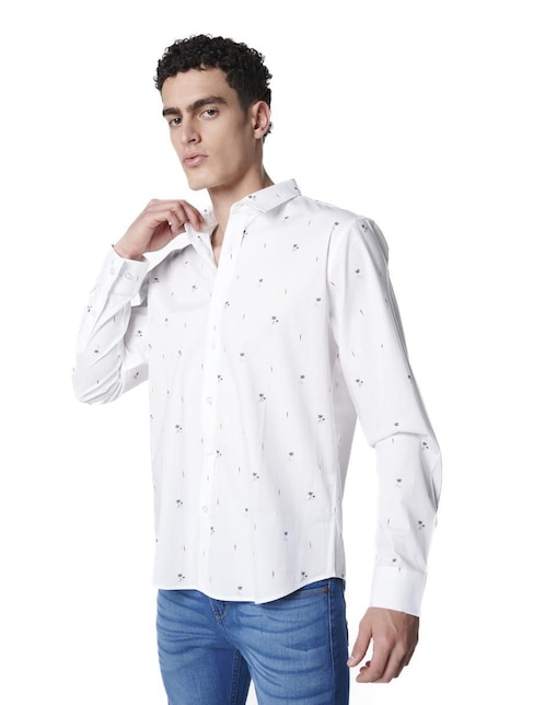 Camisa casual Generra de algodón manga larga para hombre 1