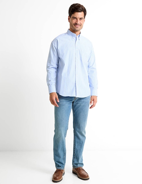 Camisa casual Cavalatti manga larga para hombre 3