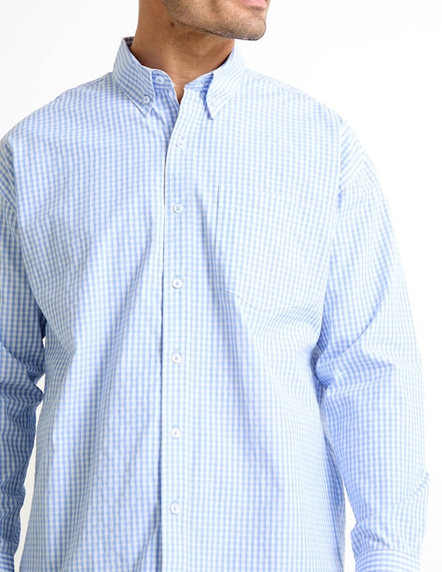 Camisa casual Cavalatti manga larga para hombre 4