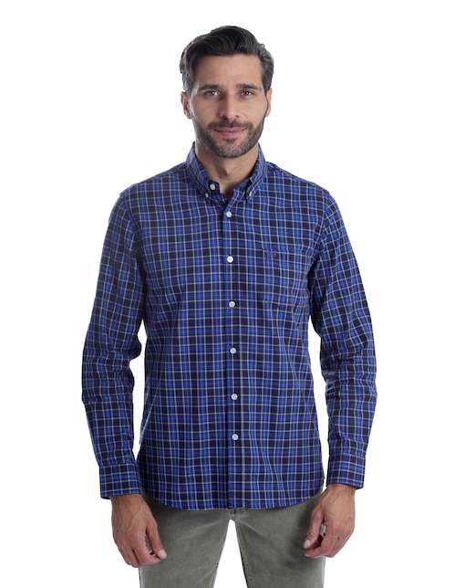 Camisa casual Chaps manga larga para hombre 1