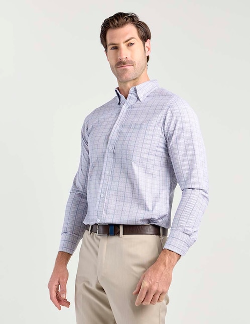 Camisa casual Regent Street manga larga para hombre 1
