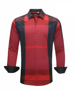 Camisa casual Pavini manga larga para hombre