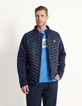 Chamarra acolchada Caterpillar con bolsillos para hombre