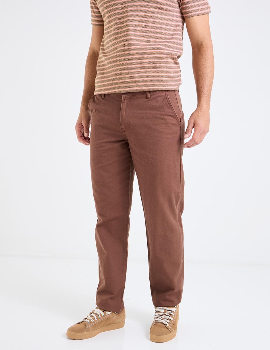 Pantalón casual regular straight Regent Street de algodón para hombre