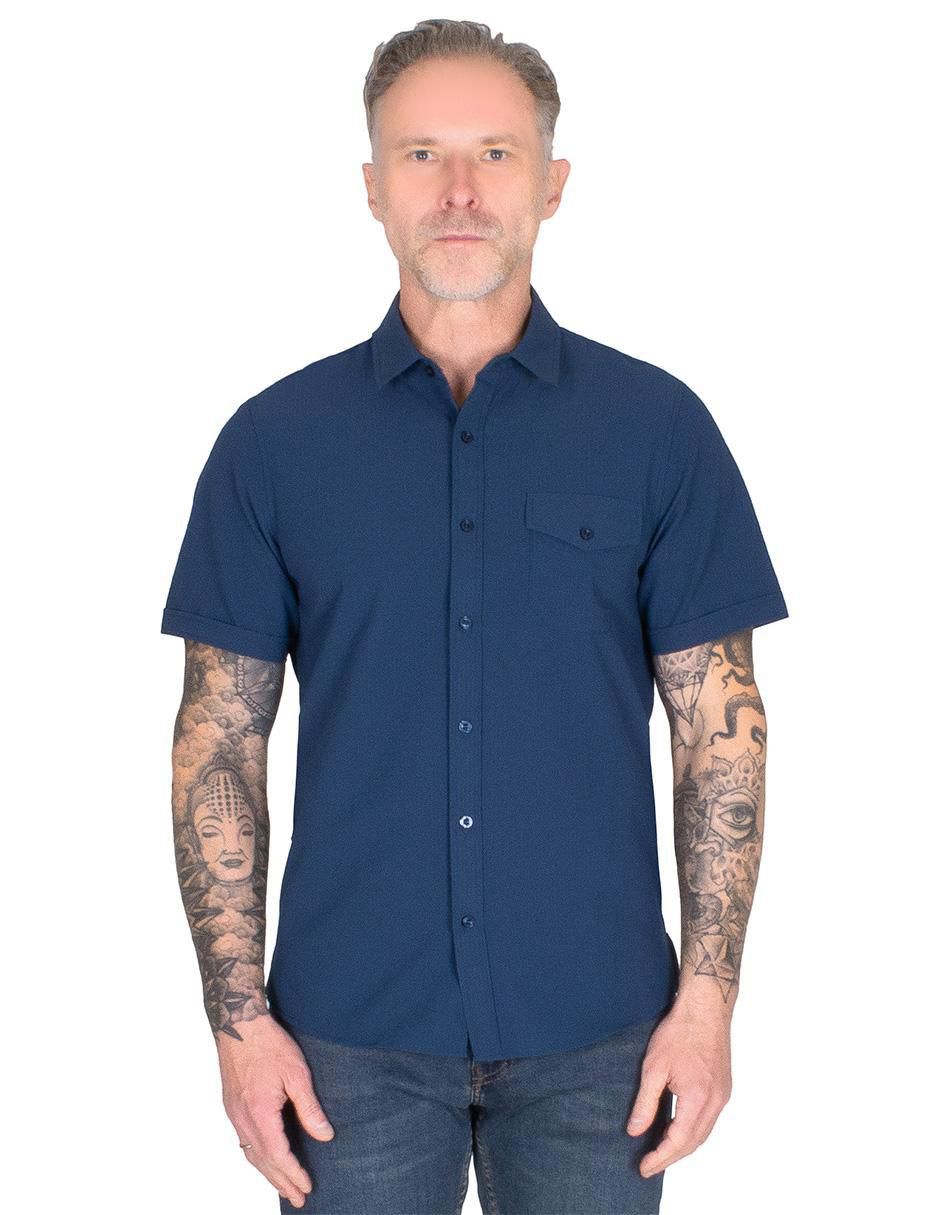 Camisa casual Generra manga corta para hombre