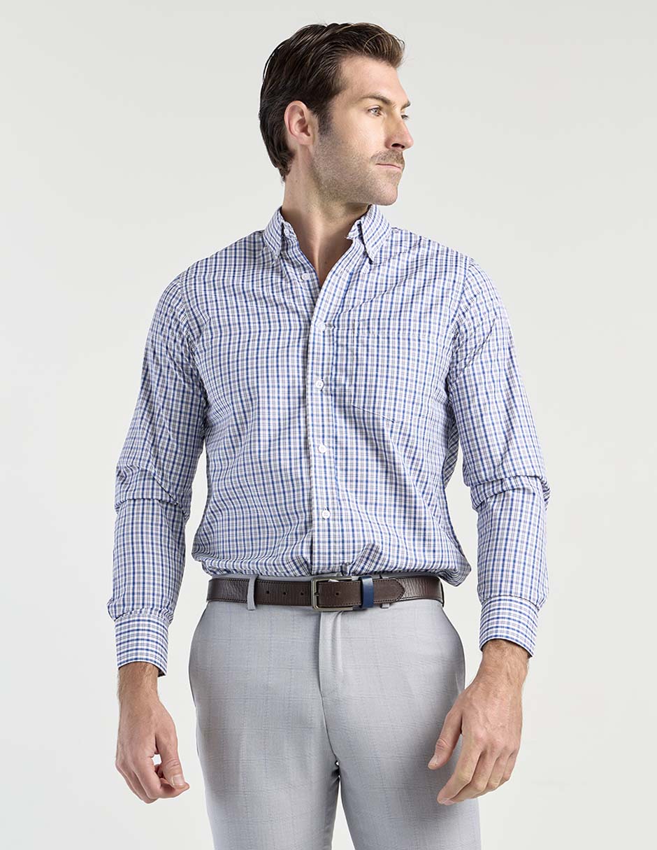 Camisa casual Regent Street manga larga para hombre