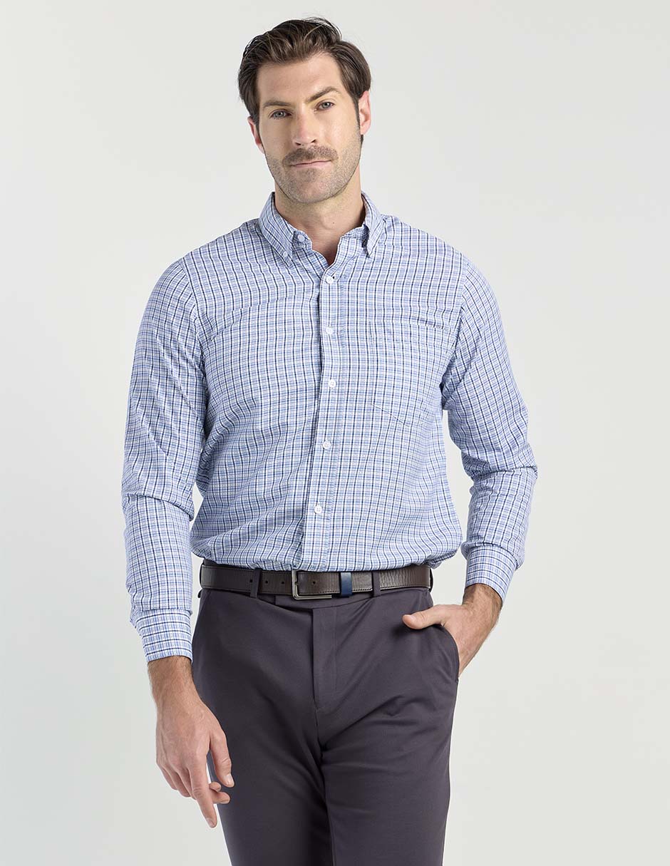 Camisa casual Regent Street manga larga para hombre