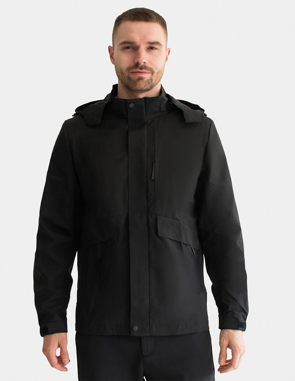 Chamarra casual Generra impermeable con bolsillos para hombre