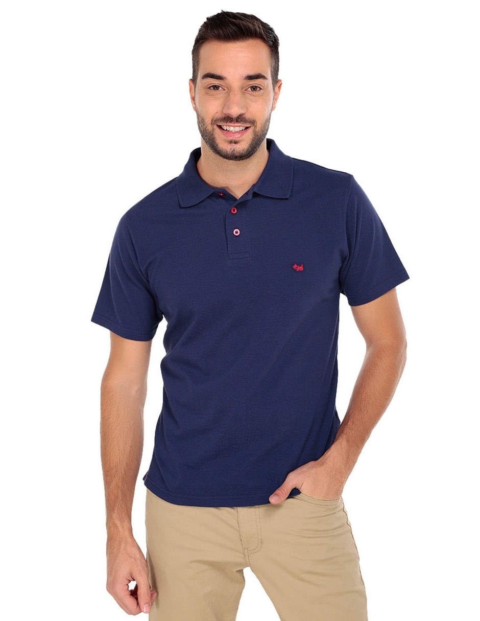 Playera tipo polo Ferrioni estampado liso para hombre | Liverpool.com.mx